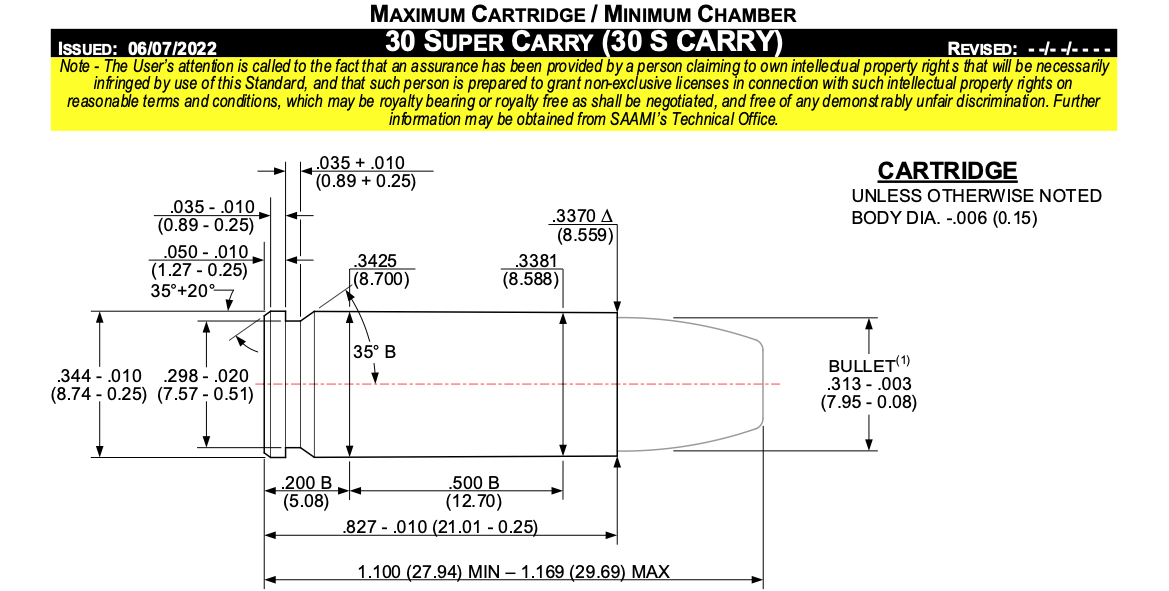 SAAMI Accepts 30 Super Carry As New Standardized Cartridge - Gun Tests